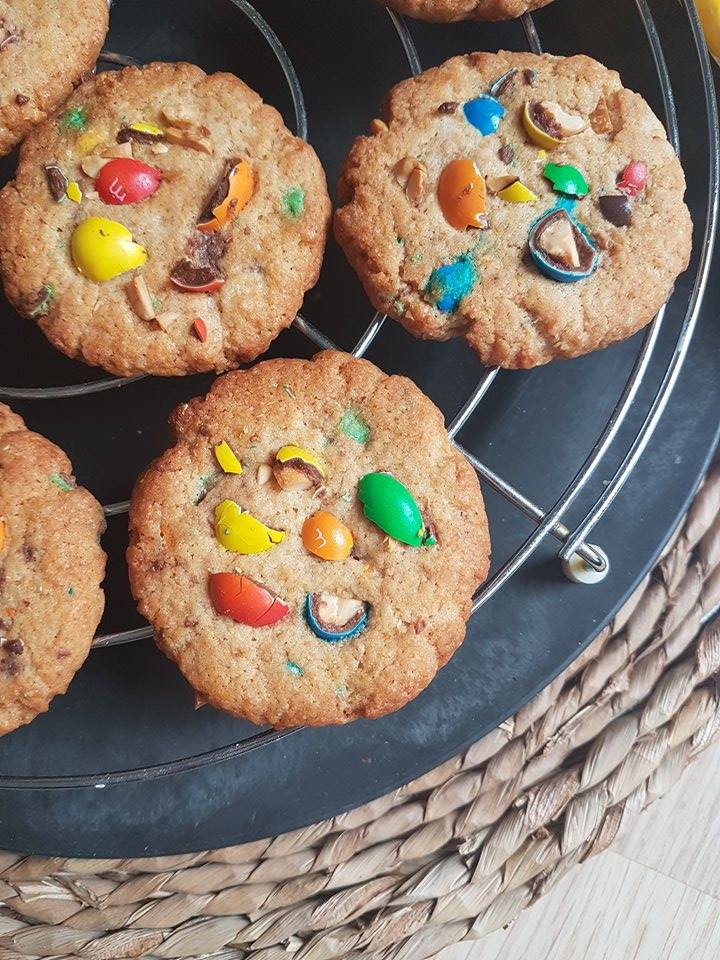 Cookies aux m&m’s, allégés en sucre (non raffiné) et en matières ...