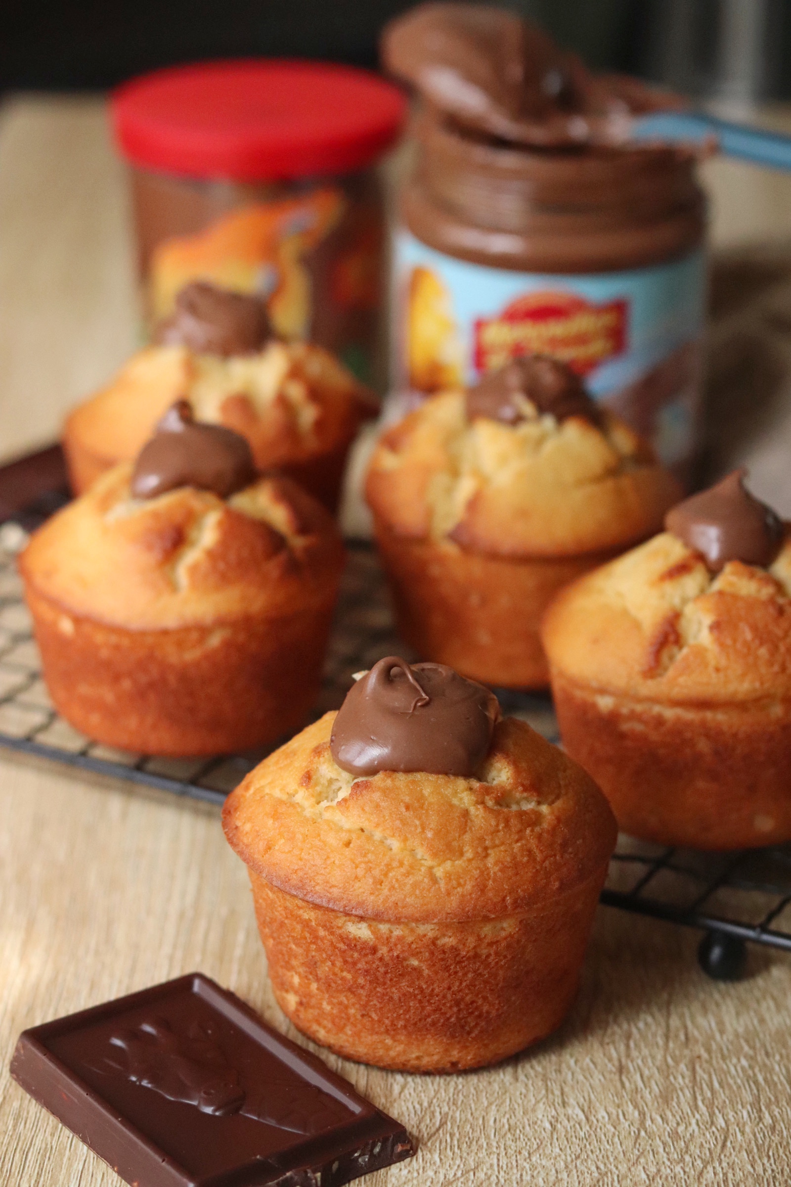 Muffins sans gluten fourrés à la pâte à tartiner Merveilles du monde ...